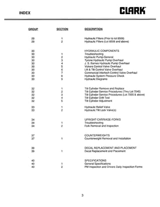 Clark c500, y350 forklift service repair manual | PDF