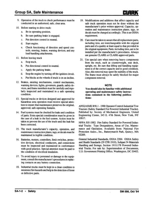 Clark cgc 20 30 forklift service repair manual | PDF