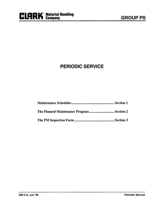 Clark cgc 70 forklift service repair manual | PDF