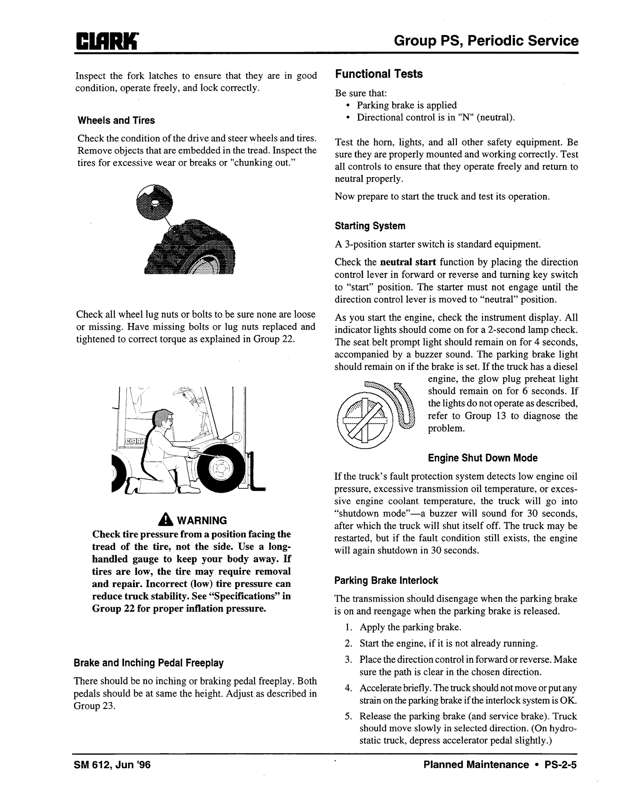 Clark cgc 70 forklift service repair manual | PDF