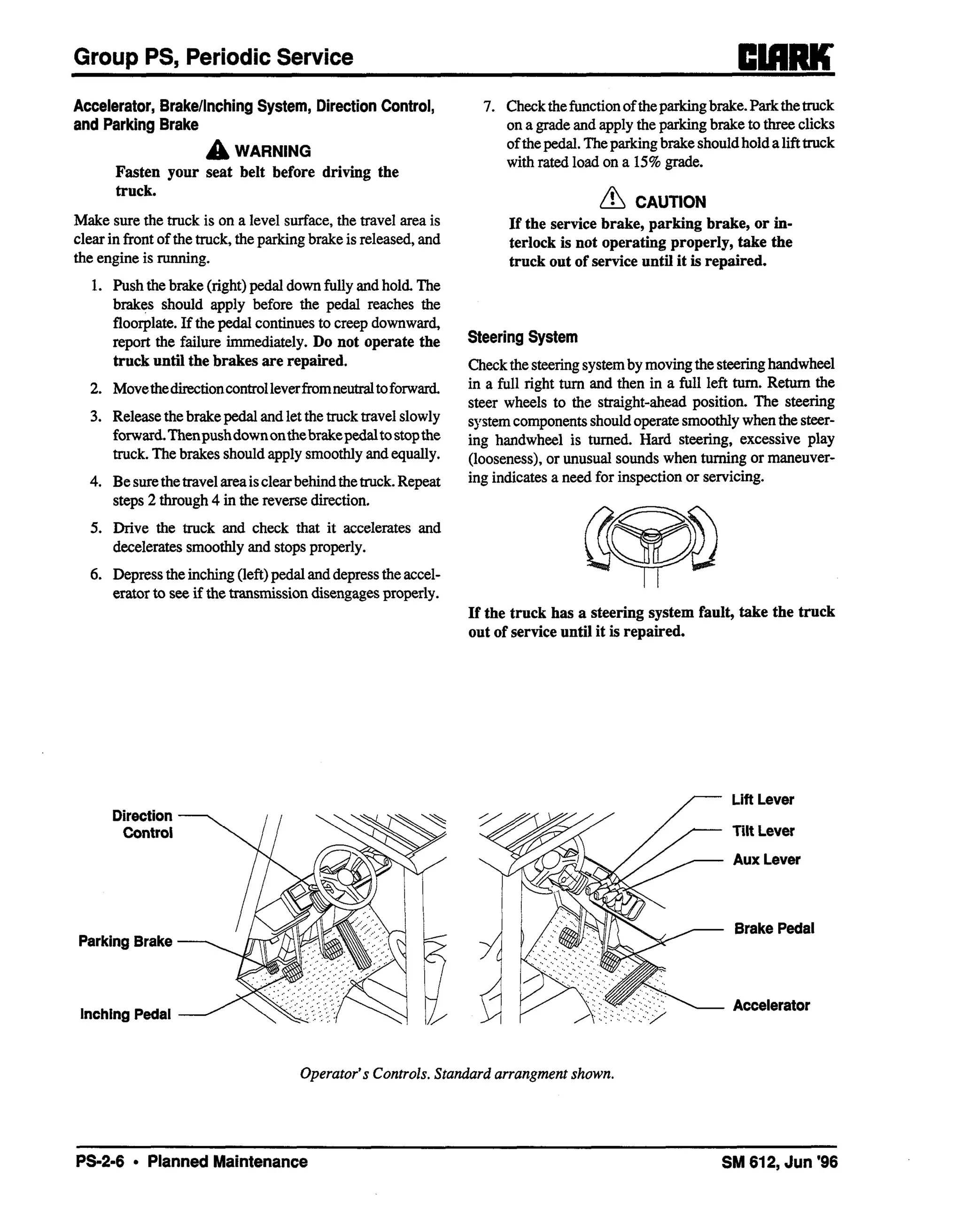 Clark cgc 70 forklift service repair manual | PDF