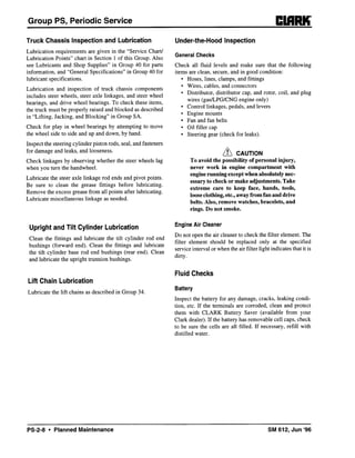 Clark cgc 70 forklift service repair manual | PDF