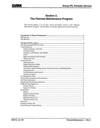 Clark cgc 70 forklift service repair manual | PDF