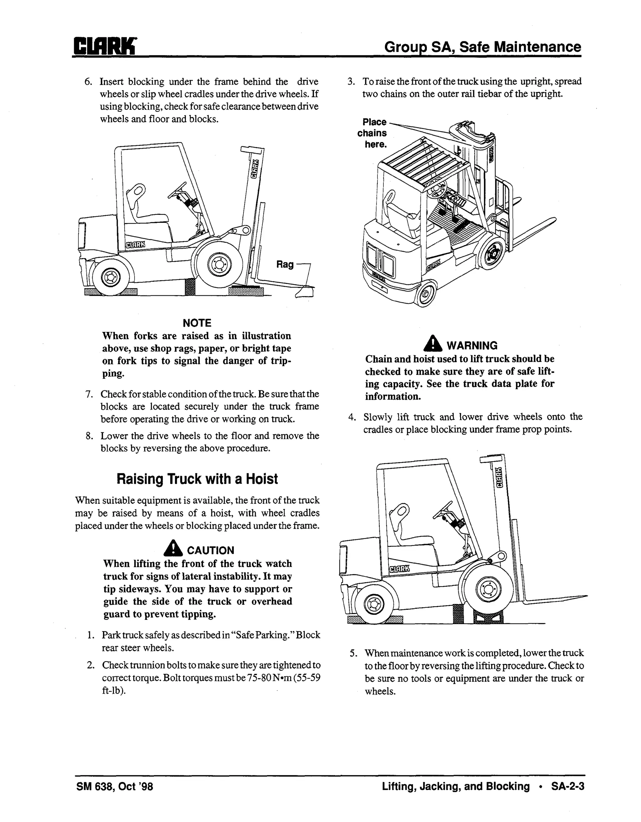 Clark cmp25 forklift service repair manual | PDF
