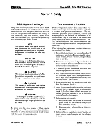 Clark cmp25 forklift service repair manual | PDF