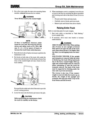 Clark cmp30 forklift service repair manual | PDF