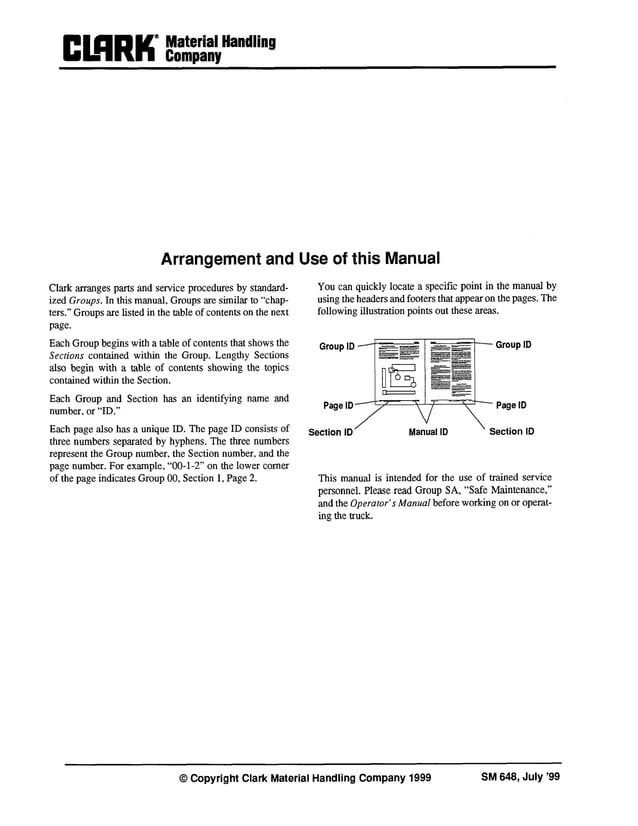 Clark cmp 40 forklift service repair manual | PDF