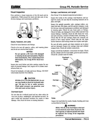 Clark cmp 50 forklift service repair manual | PDF