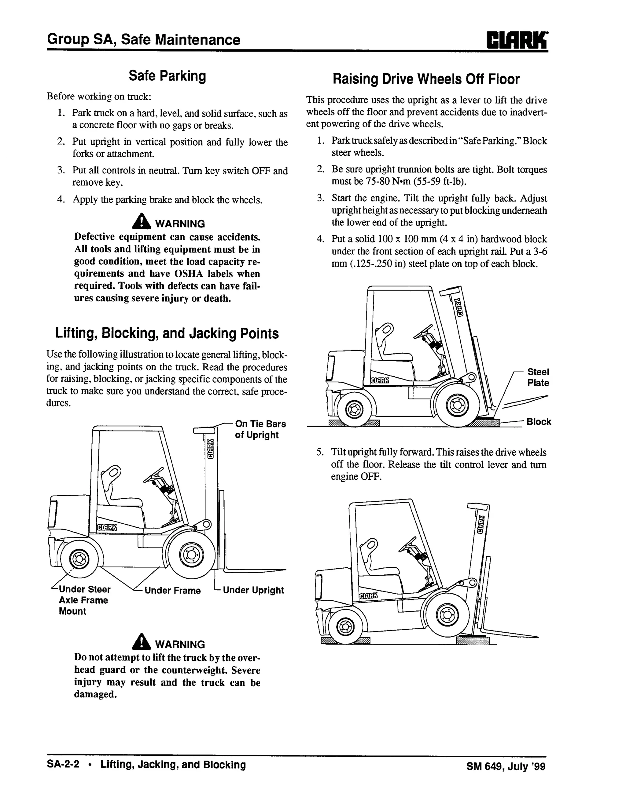 Clark cmp 70 forklift service repair manual | PDF