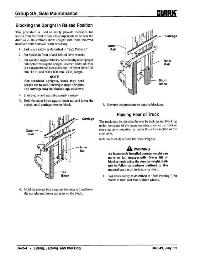 Clark cmp 70 forklift service repair manual | PDF