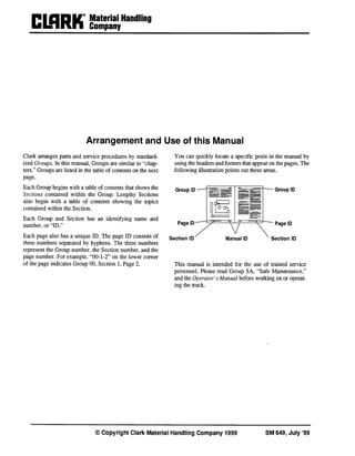 Clark cmp 70 forklift service repair manual | PDF