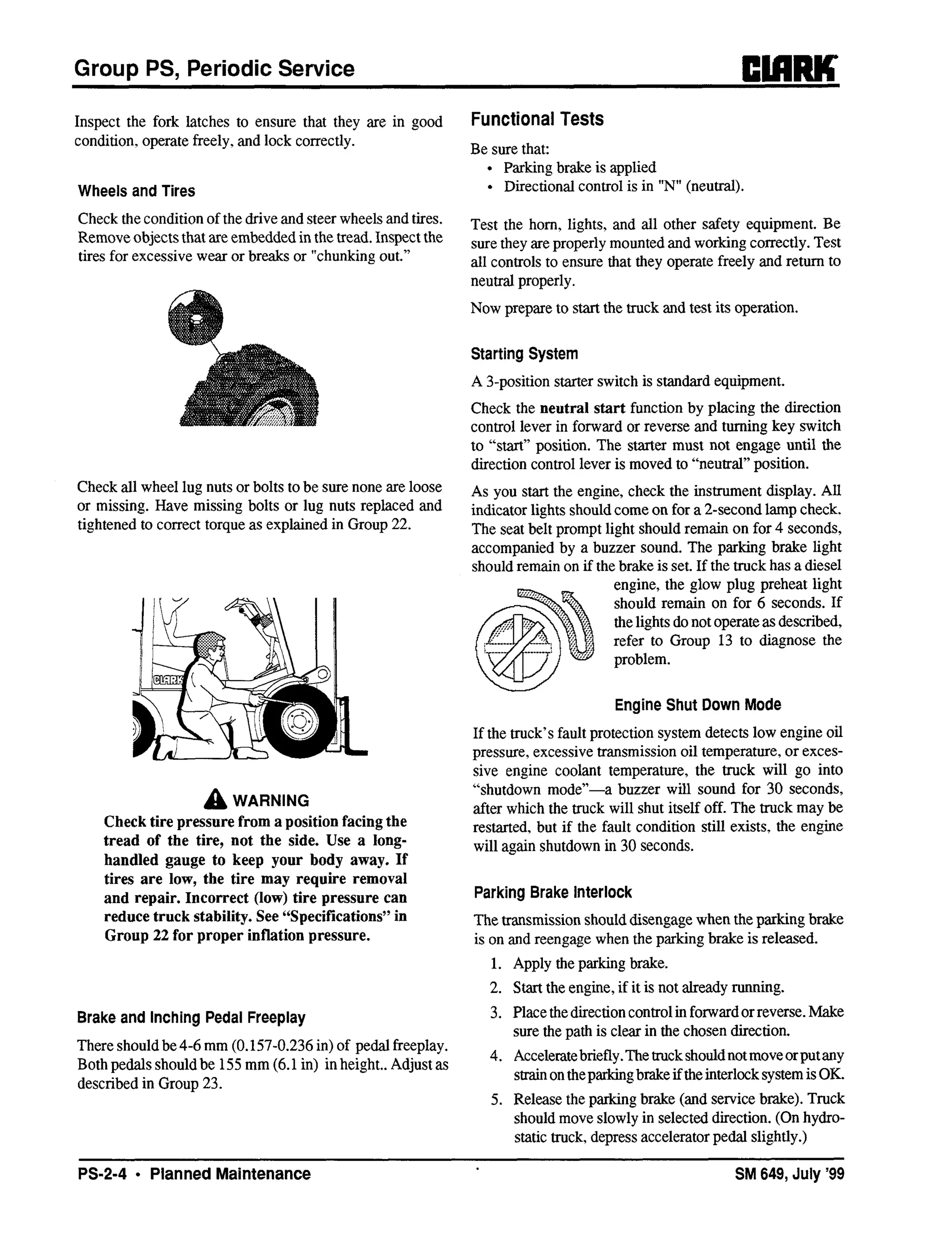 Clark CMP 70 Forklift Service Repair Manual.pdf