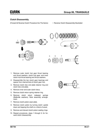 Clark cq202530 l forklift service repair manual | PDF