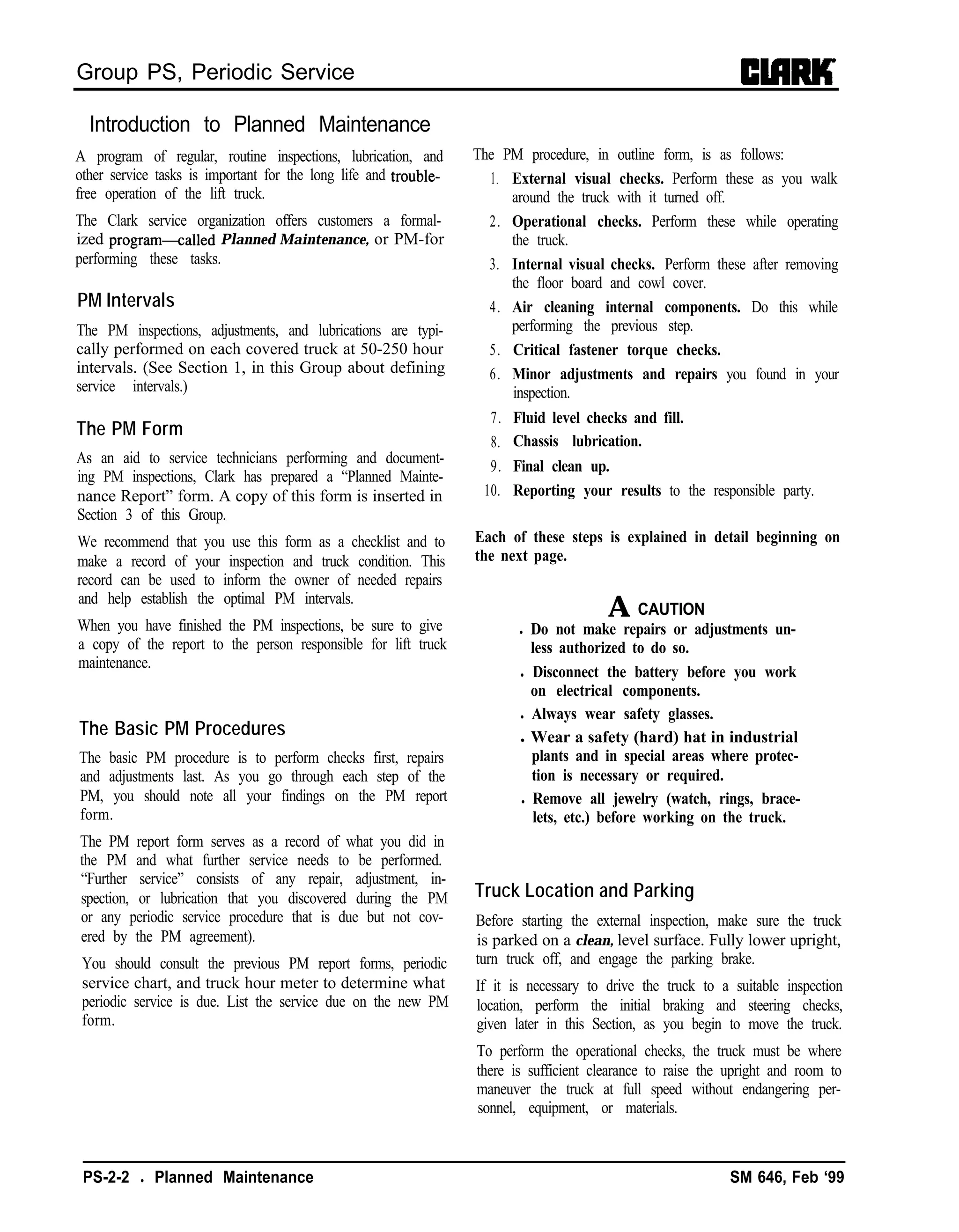 Clark ec 90 forklift service repair manual | PDF
