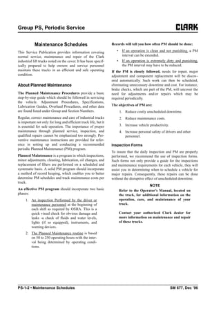 Clark ecg20 30 x forklift service repair manual | PDF