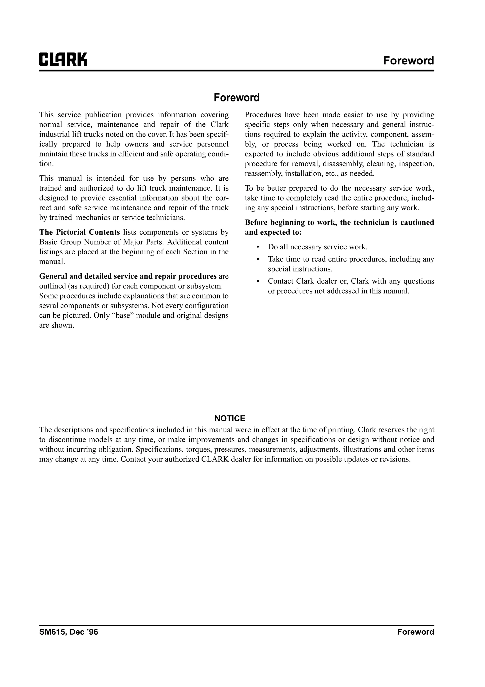 Clark ECG20-32 Forklift Service Repair Manual.pdf