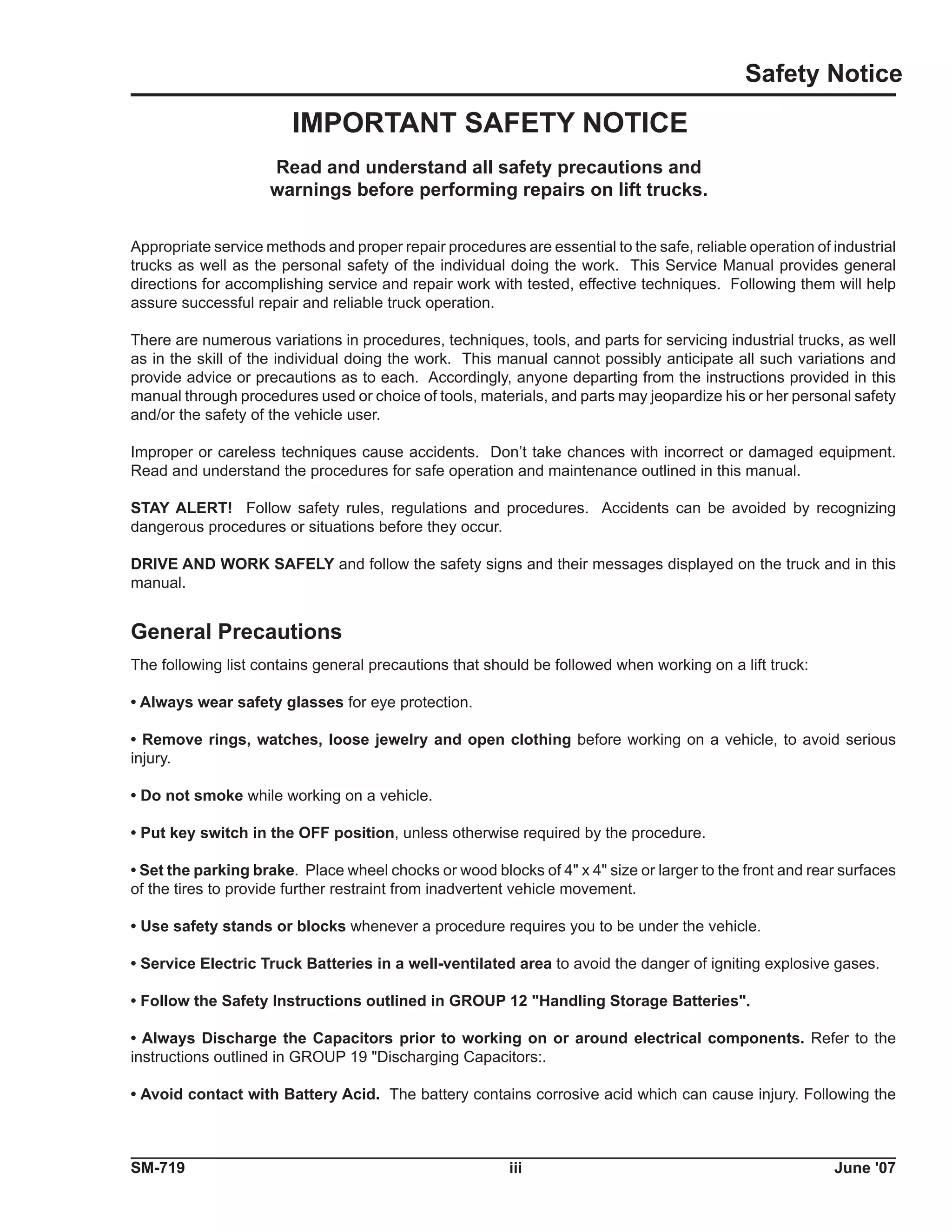 Clark ewp45 forklift service repair manual | PDF