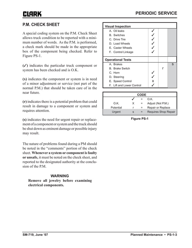 Clark ewp45 forklift service repair manual | PDF | Weightlifting | Sports