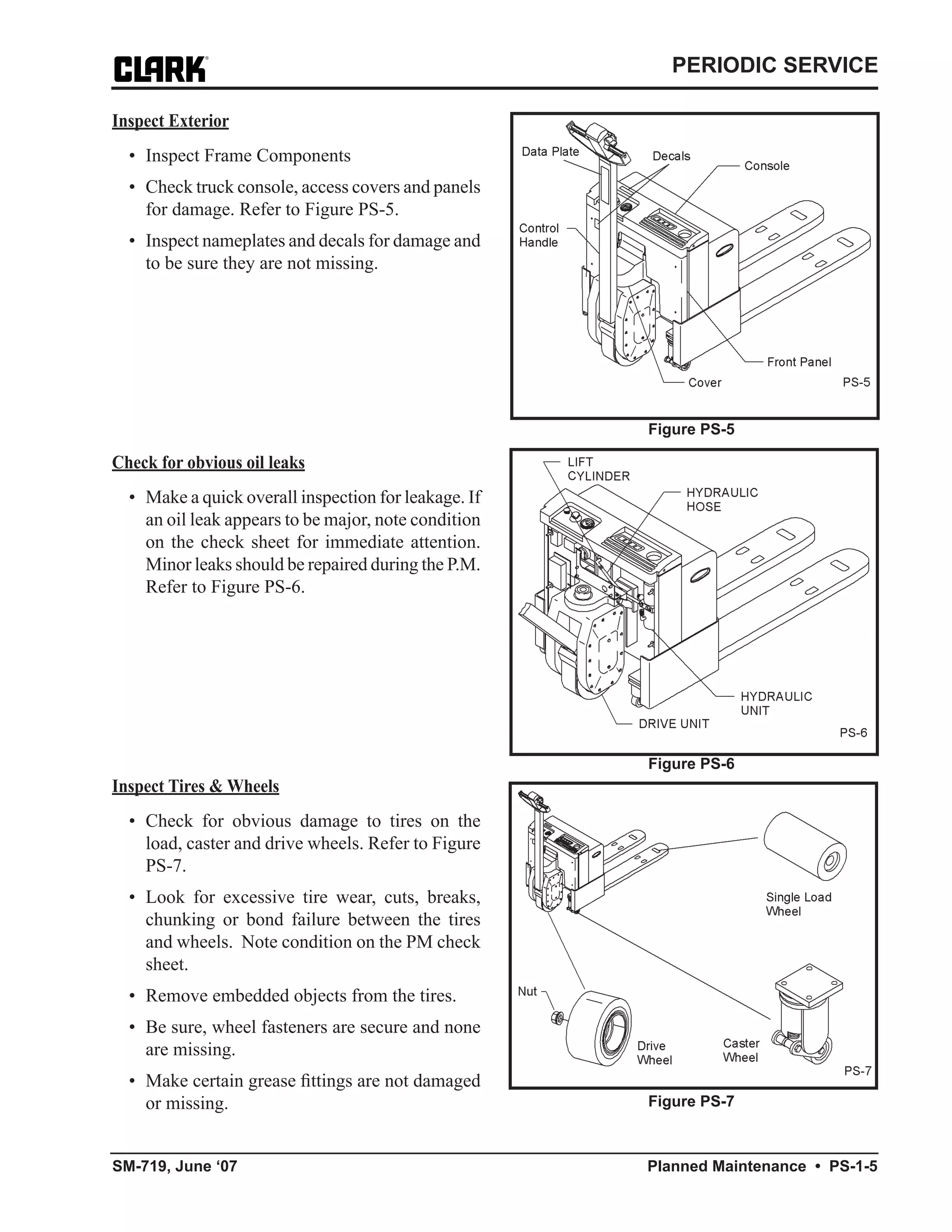 Clark ewp45 forklift service repair manual | PDF