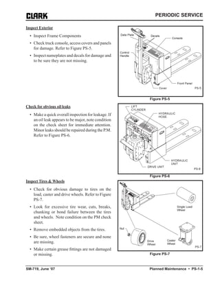 Clark ewp45 forklift service repair manual | PDF