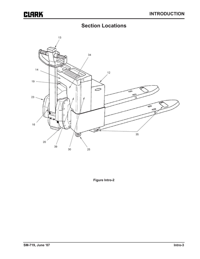 Clark ewp45 forklift service repair manual | PDF