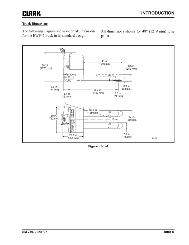 Clark ewp45 forklift service repair manual | PDF