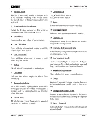 Clark ewp45 forklift service repair manual | PDF