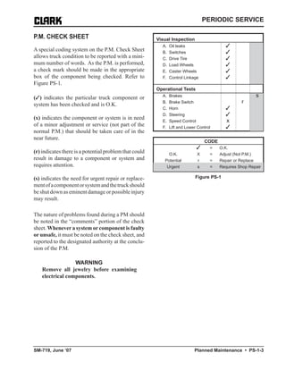 Clark ewp45 forklift service repair manual | PDF