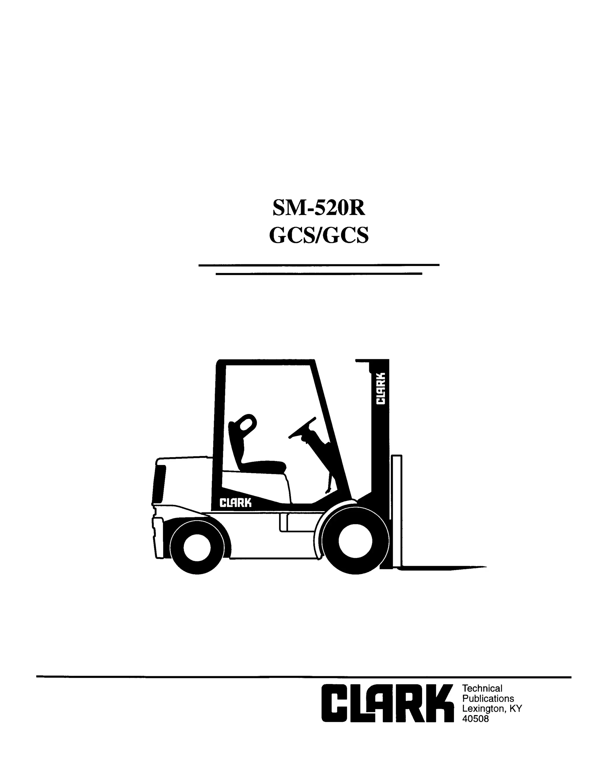 Clark gcs standard forklift service repair manual | PDF