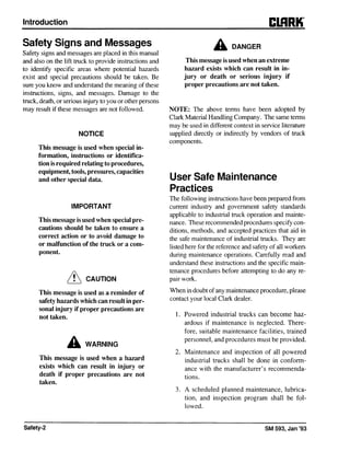 Clark gpx 55 forklift service repair manual | PDF