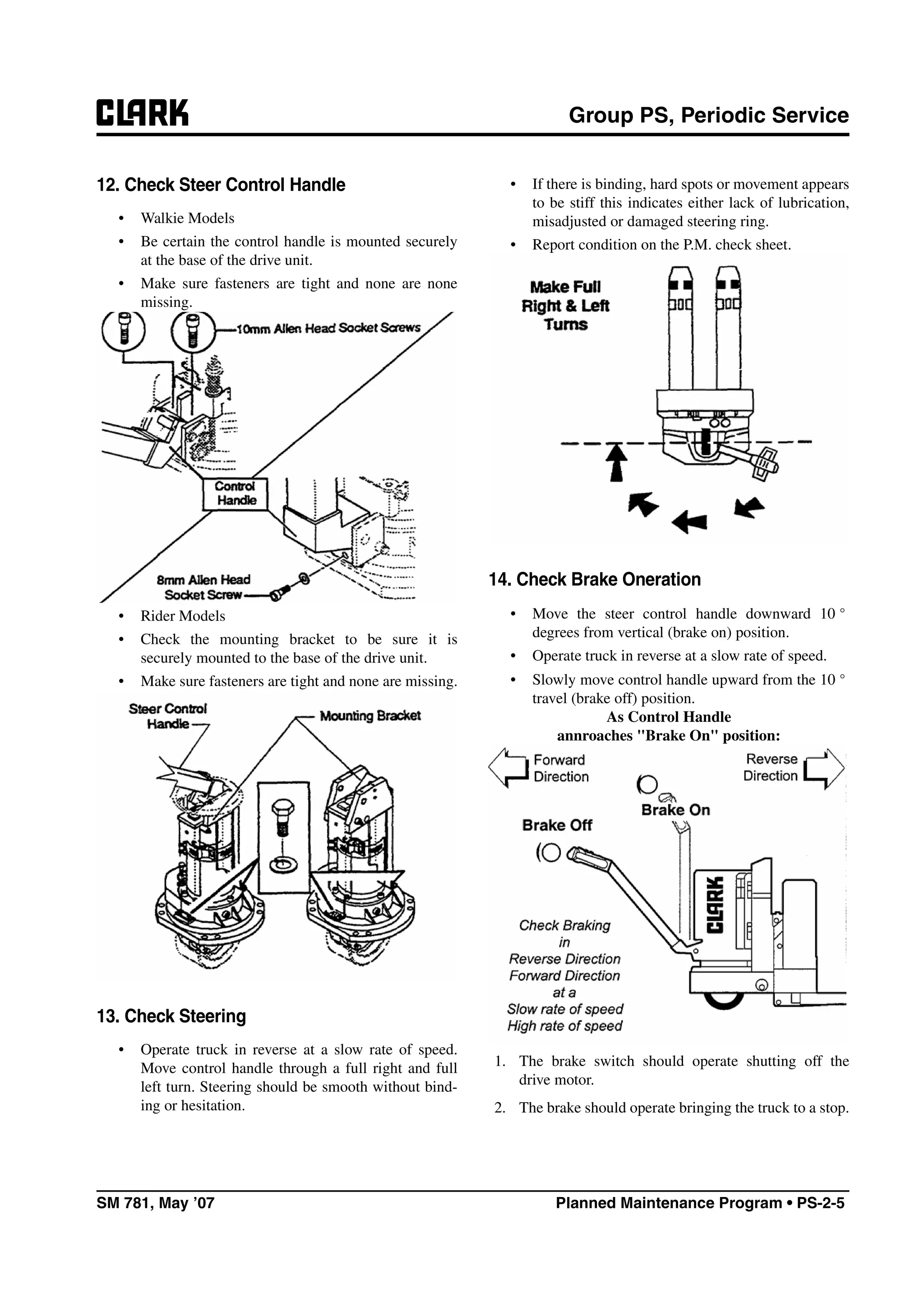 Clark hwx forklift service repair manual | PDF