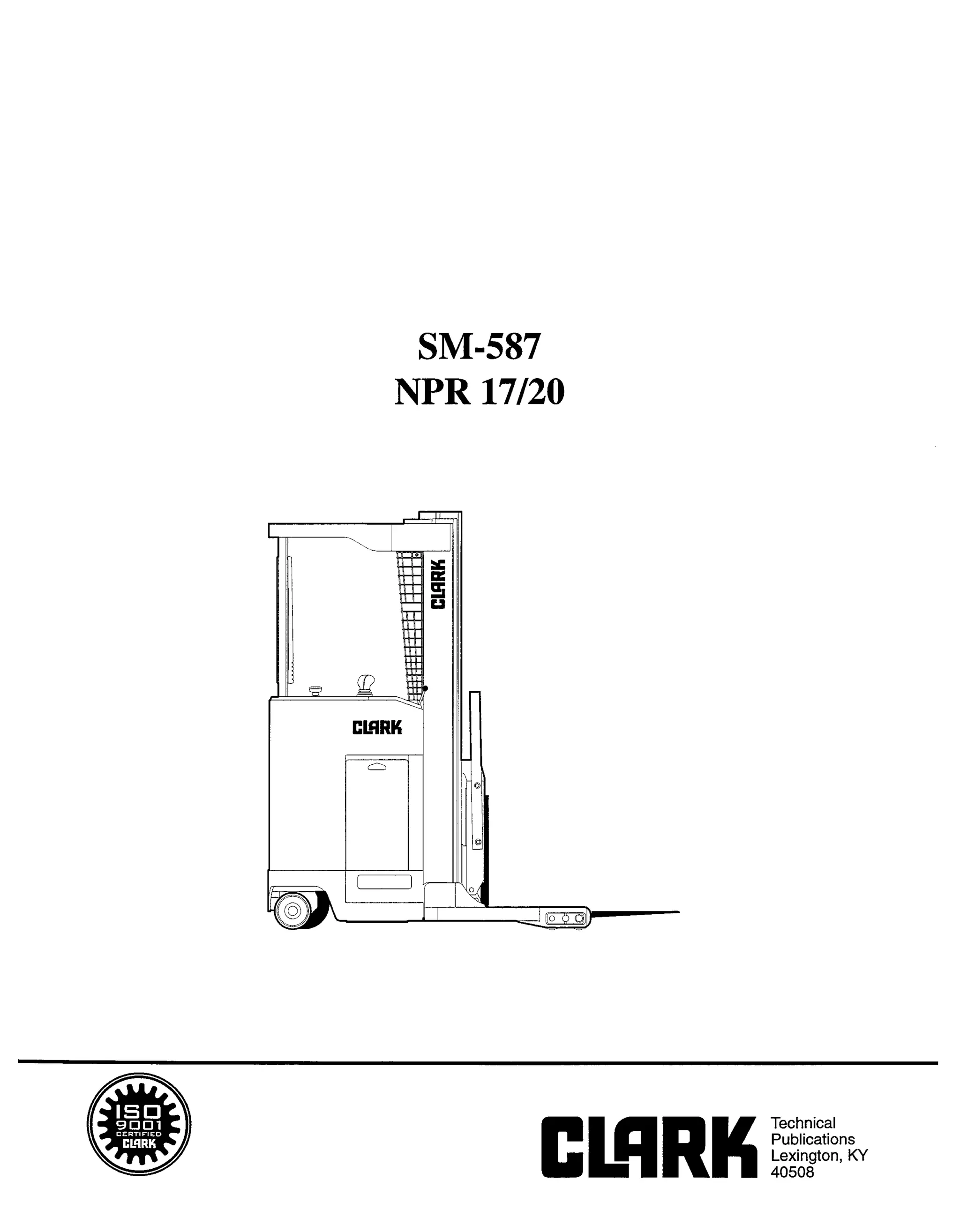 Clark npr 17 forklift service repair manual | PDF