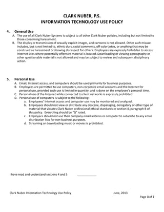 Clark Nuber IT Policy | PDF