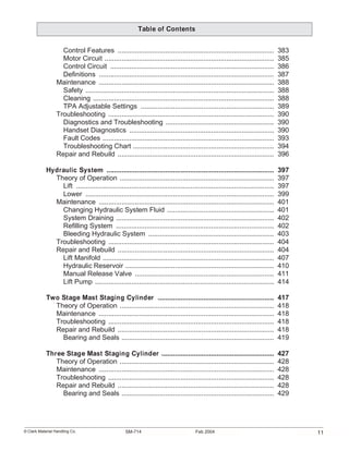 Clark op15 x forklift service repair manual | PDF