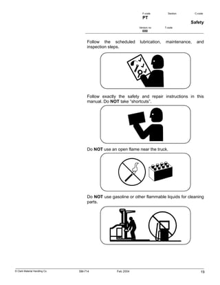 Clark op15 x forklift service repair manual | PDF
