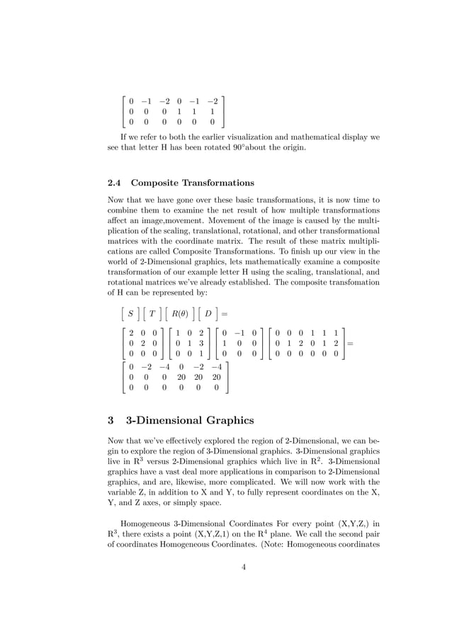 Computer Graphics & linear Algebra | PDF