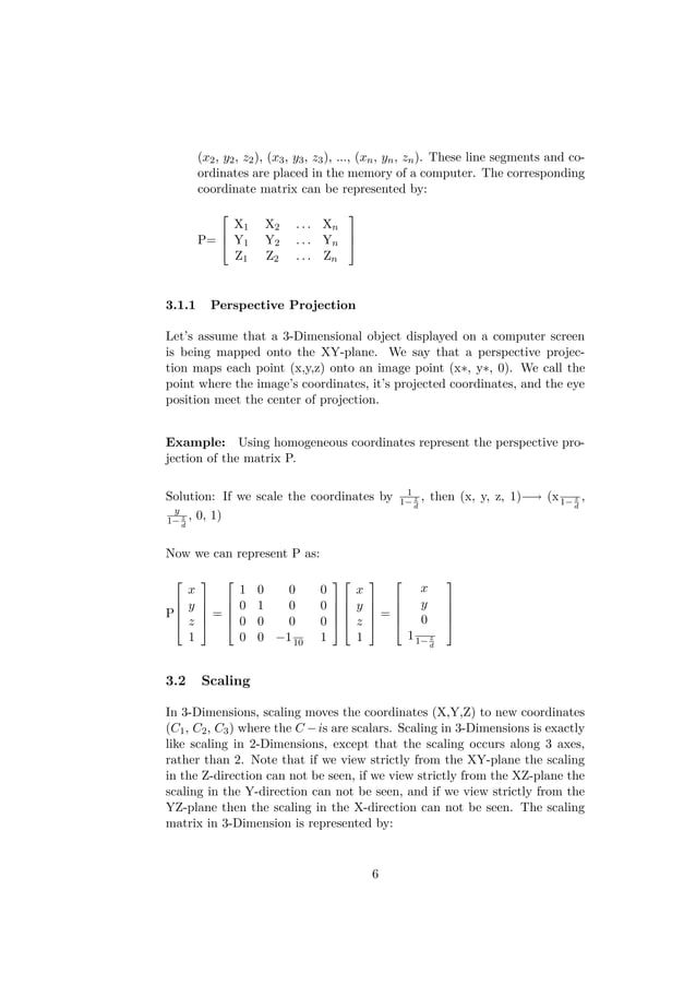 Computer Graphics & linear Algebra | PDF
