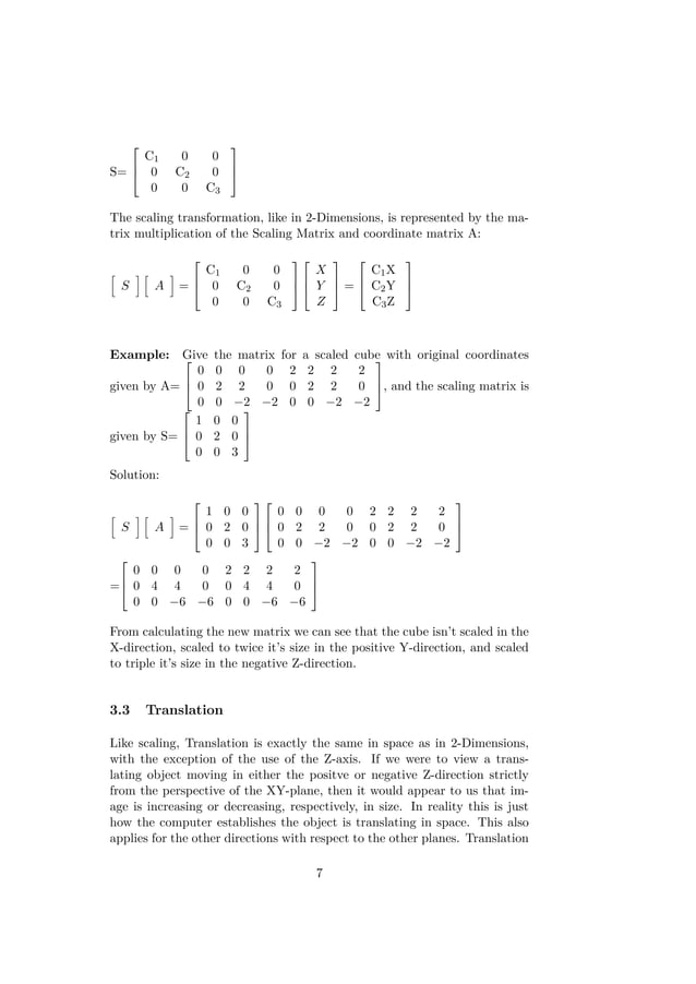 Computer Graphics & linear Algebra | PDF
