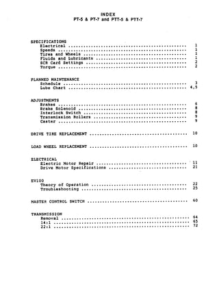 Clark ptt5 service repair manual | PDF