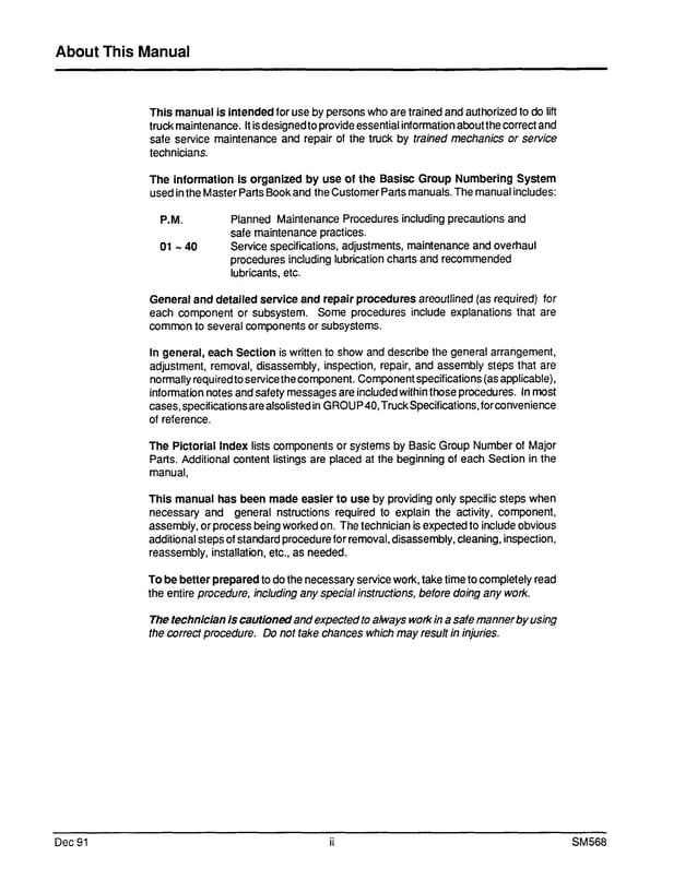 Clark pwd 36 forklift service repair manual | PDF