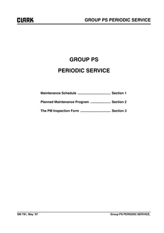 Clark pwx forklift service repair manual | PDF