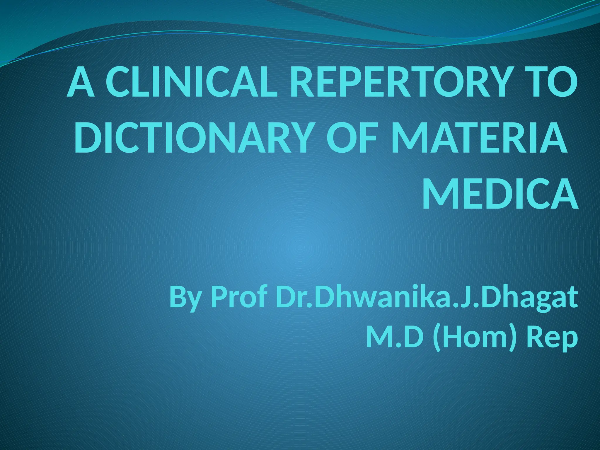 Clarke Clinical Repertory by J.H Clarke | PPTX