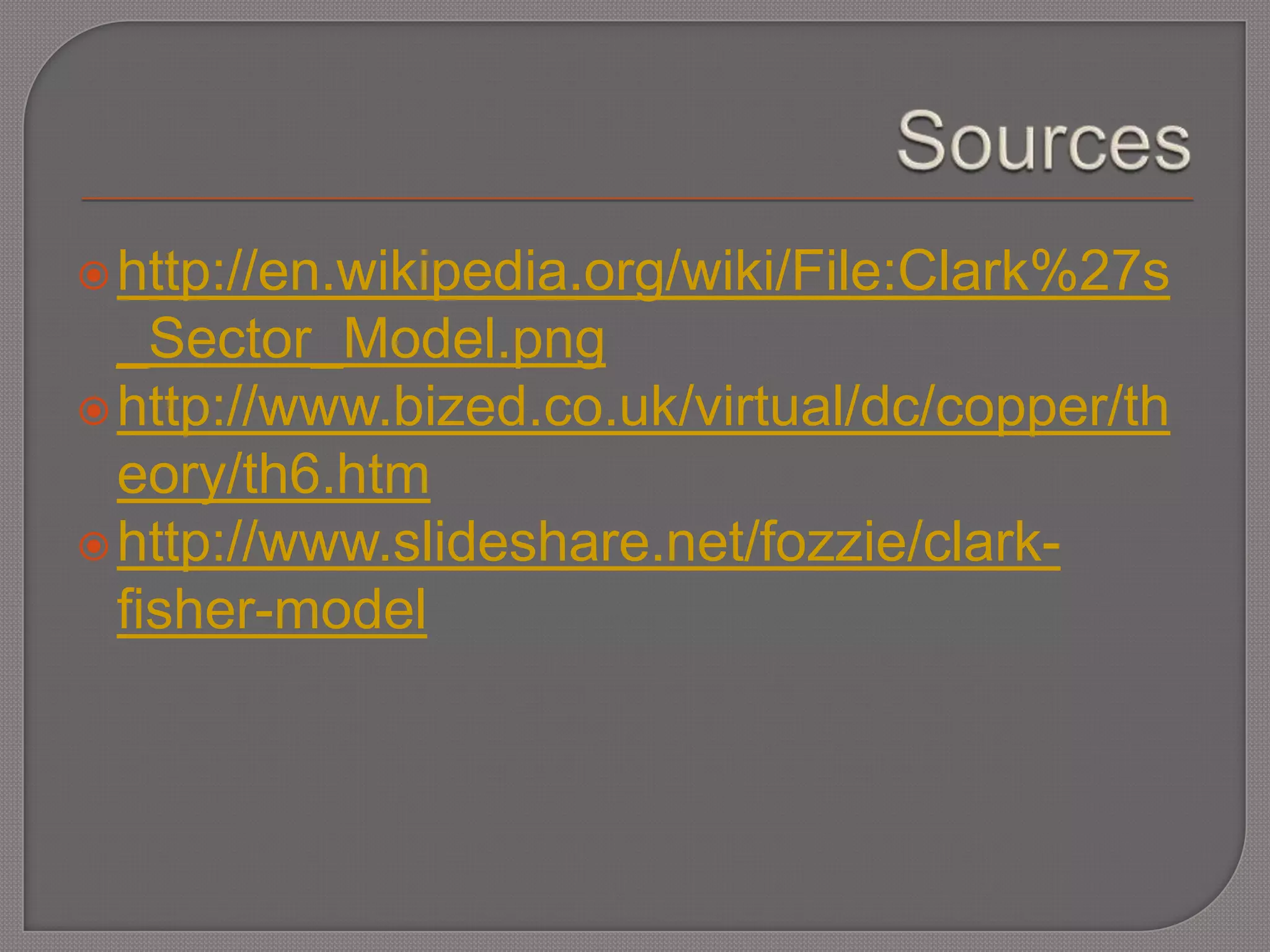 Clark sector model | PPTX