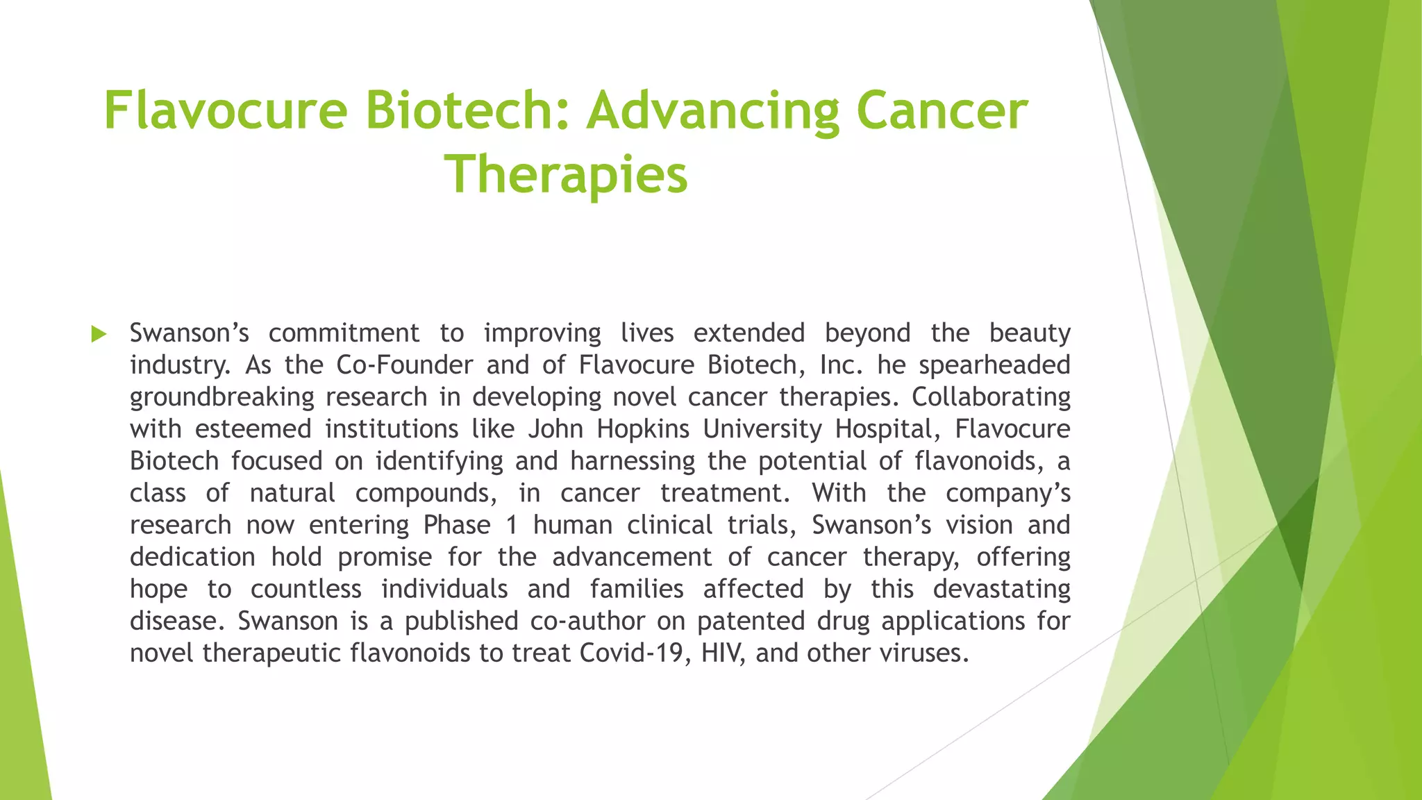 Clark Swanson: A Multifaceted Innovator Revolutionizing Industries | PPT