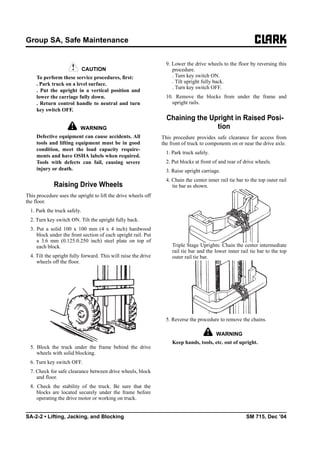 Clark tmx12 25 forklift service repair manual | PDF