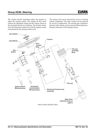 Clark tmx12 25 forklift service repair manual | PDF