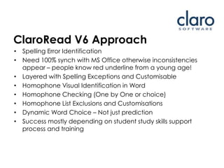 Writing Technology & Claro | PPTX | Technology & Computing