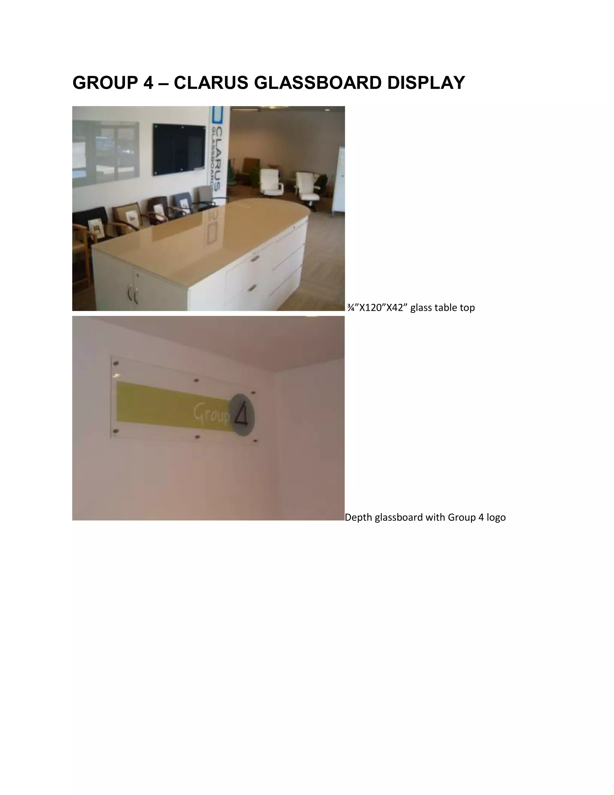 Clarus Glassboard Display Pdf