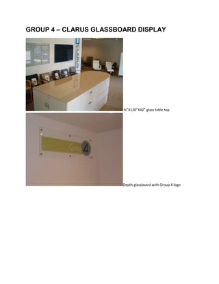 Clarus glassboard display | DOCX