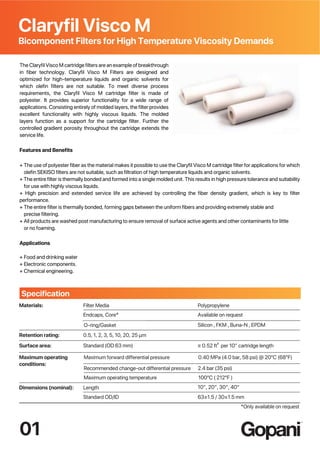 Claryfil Visco M | PDF | Chemistry | Science